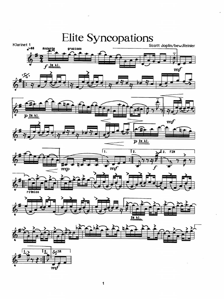 Clarinet 1 | PDF