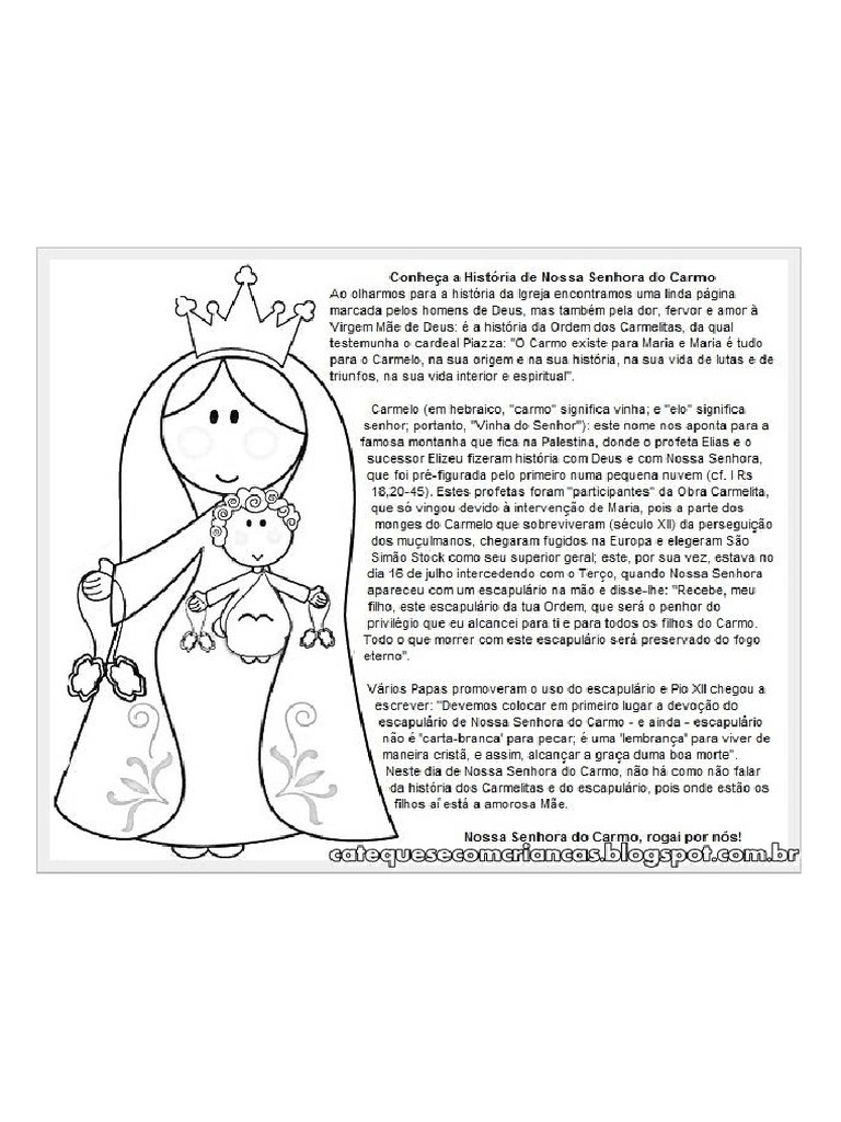 Atividade Nossa Senhora Do Carmo | PDF