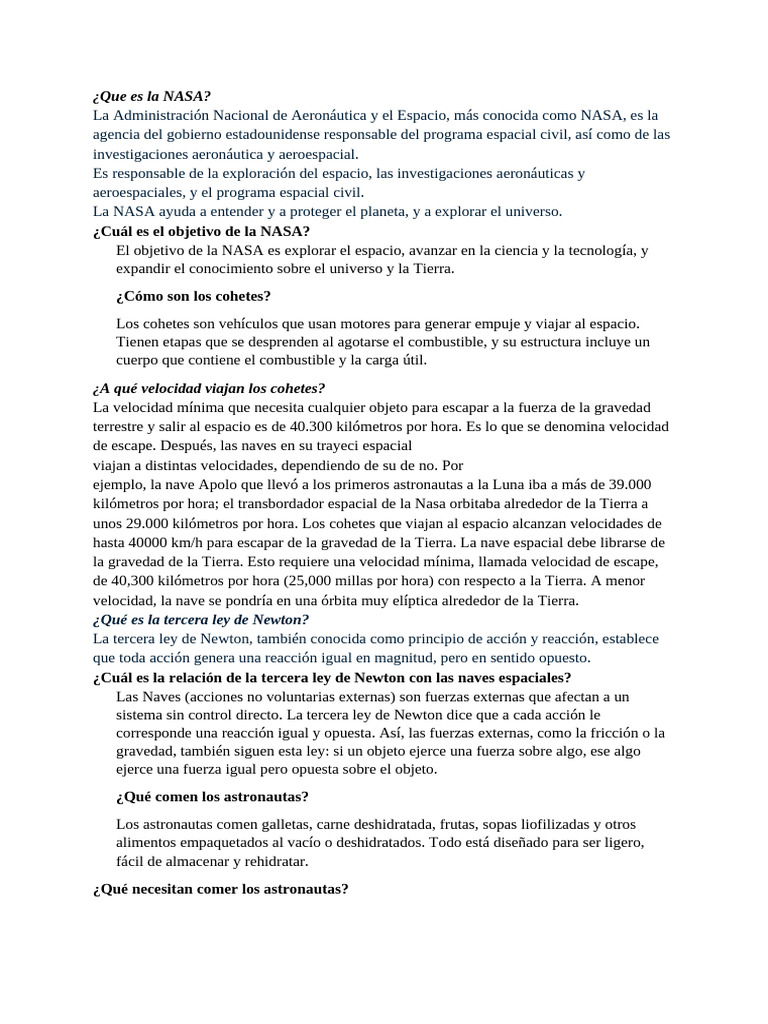 Abp 2 Completó | PDF | Nasa | Astronáutica