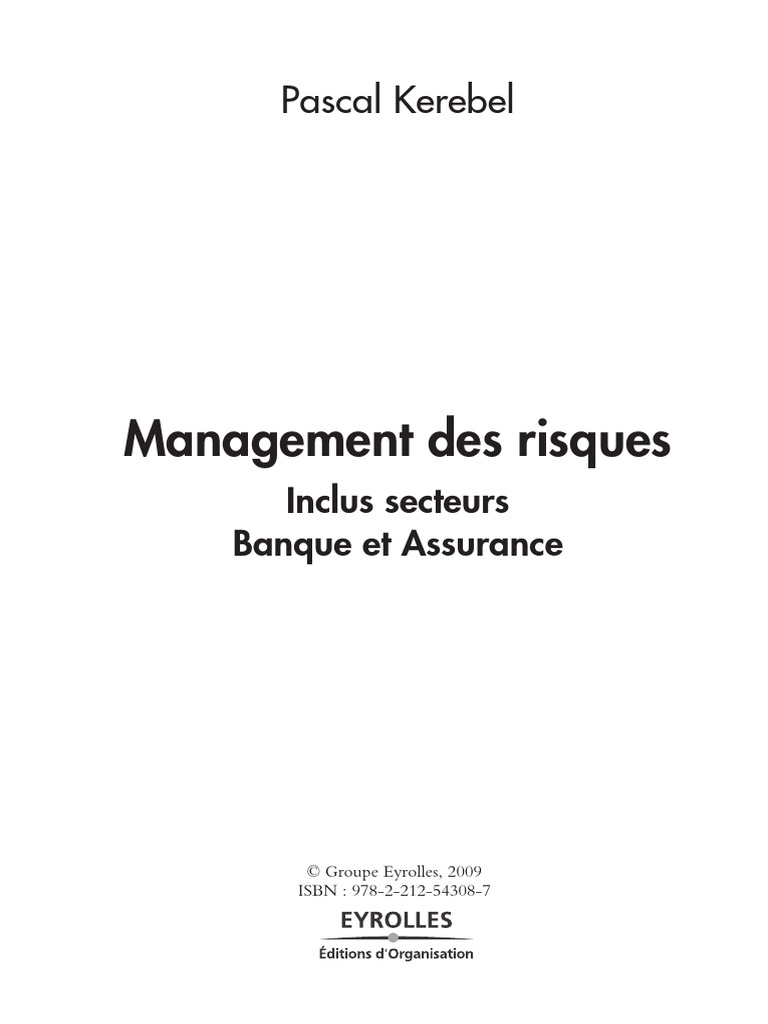 Management des Risques en Banque et Assurance | PDF | Risque | Banques