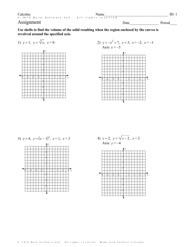 Calc - Sec 6-3 - IC Shells Worksheet With Answers | PDF