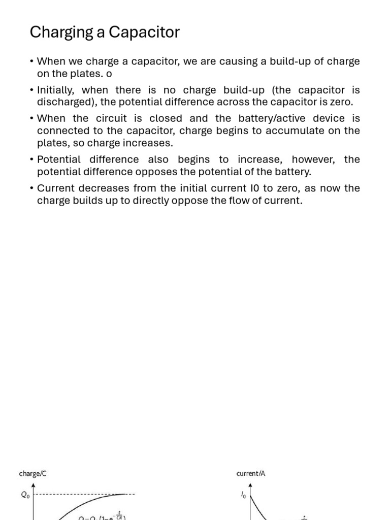 Discharging Charging Energy Stroed Series and Parallel Capacitors | PDF ...