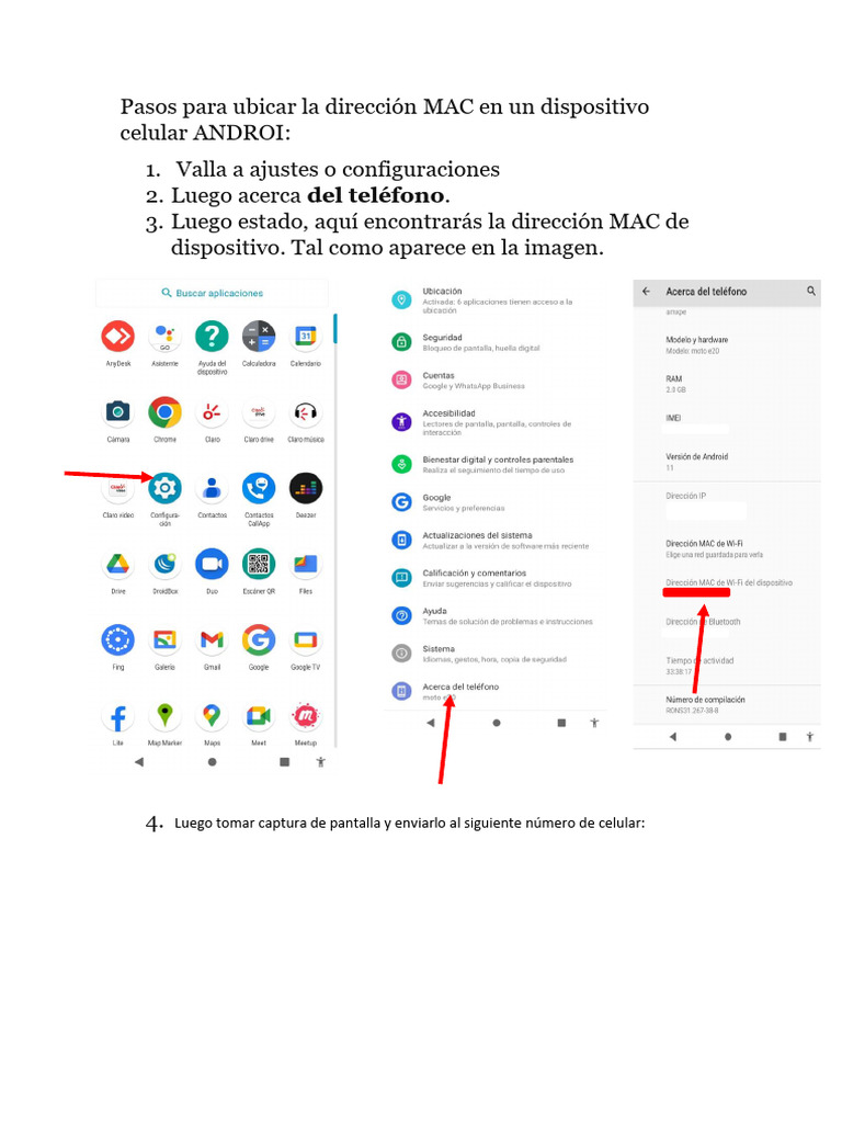 Ubicación de dirección MAC en Android | PDF