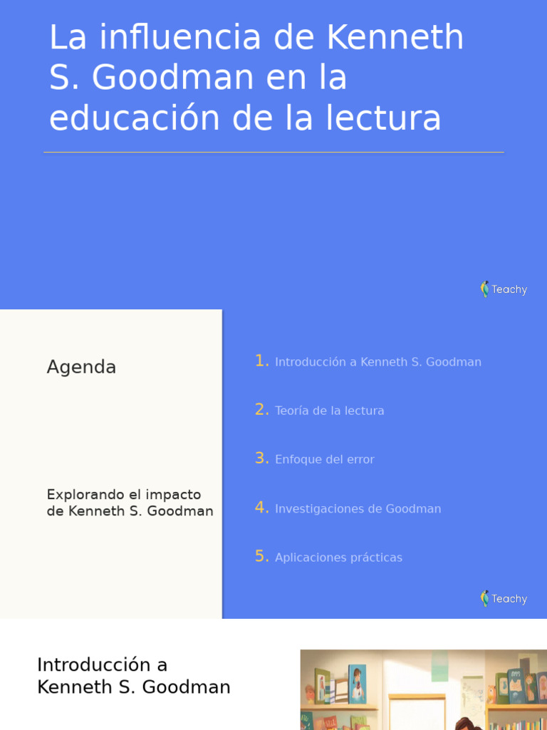 Slide_La Influencia de Kenneth S. Goodman en La Educación de La Lectura ...