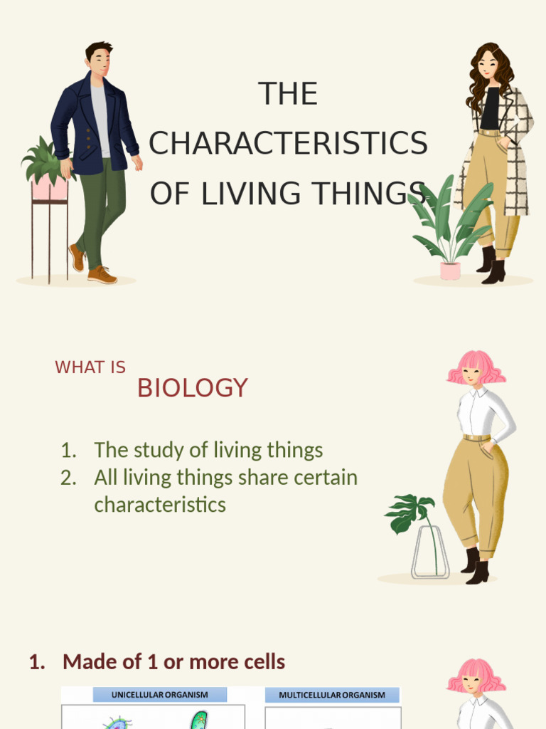 Characteristics of Living Things | PDF