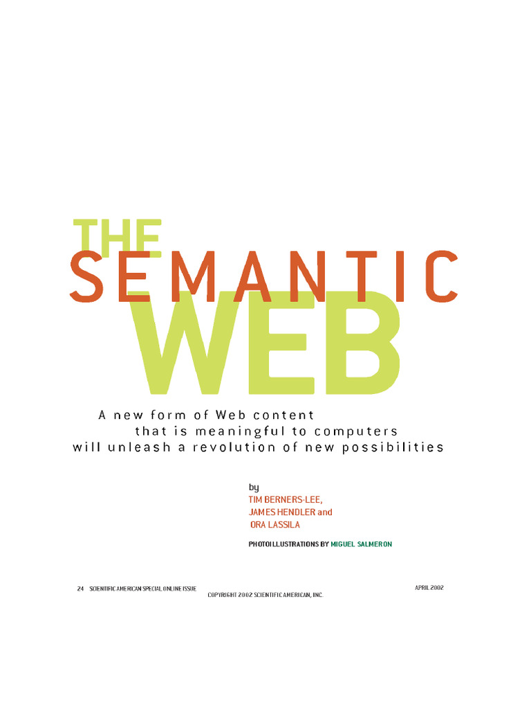 BERNERS-LEE - HENDLER - LASSILA - The Semantic WEB | PDF