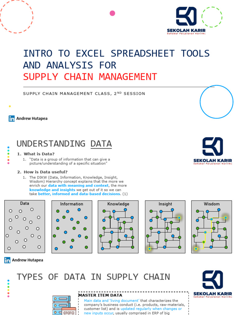 Basic Concepts and Excel Analysis For SCM | PDF | Statistics | Data