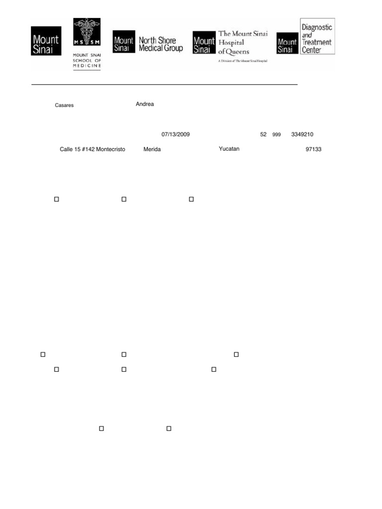 Patient Authorization for Medical Records | PDF | Patient | Medical Record