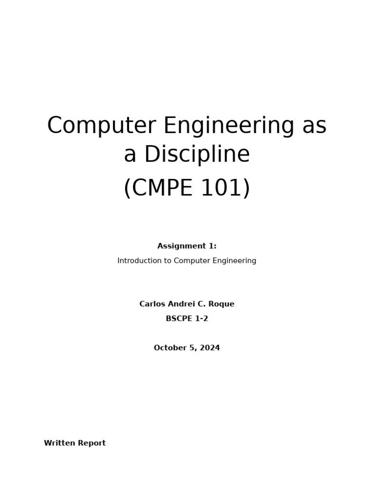 Evolution of Computer Engineering | PDF | Computer Hardware | Computer Engineering