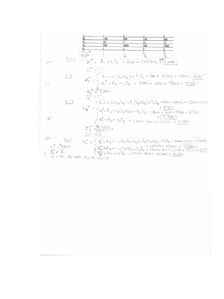 IMSE 580 - EM 520 Exam1 Solutions W-2024 | PDF