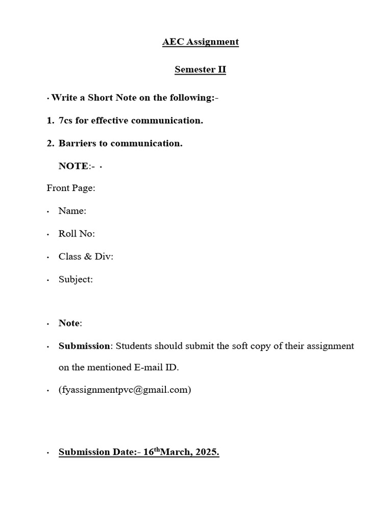 Notice _ AEC Sem II | PDF