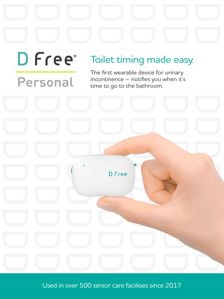 DFree - Consumer Product Brochure | PDF | Urinary Incontinence | Urination