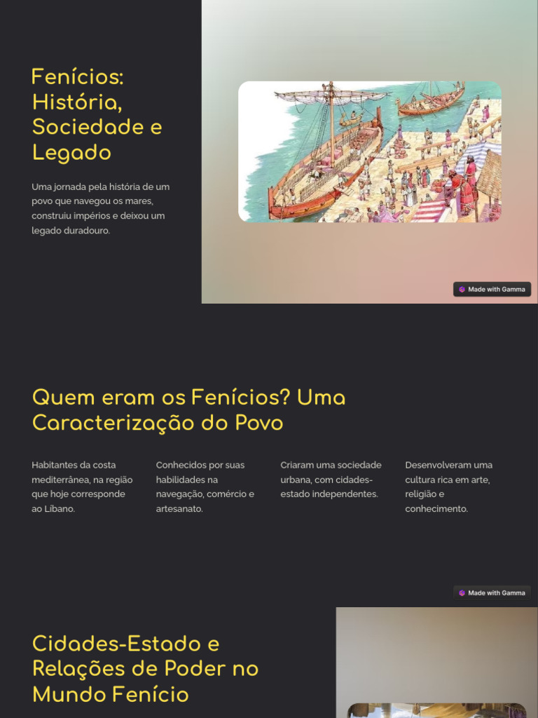 Legado e Sociedade dos Fenícios | PDF | Fenícia | Religiões semitas antigas
