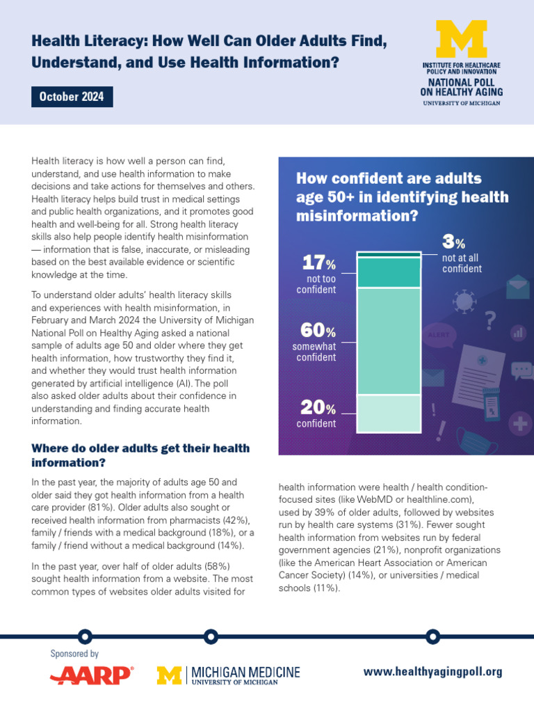 Older Adults' Health Literacy Insights | PDF | Artificial Intelligence ...