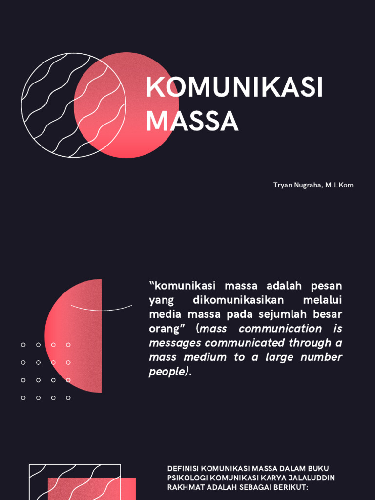 P.2 Definisi Konsep Komunikasi Massa | PDF