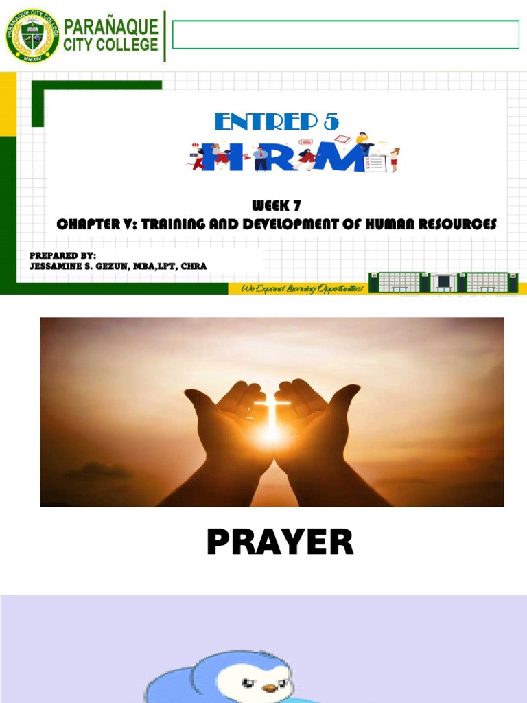 Entrep 5-Week 7-Training and Development of Human Resources | PDF | Human Resources ...