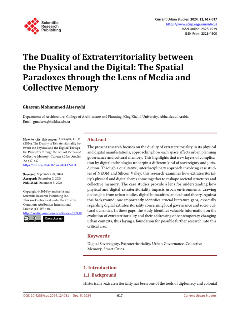 Writing Sample - Published Research Paper | PDF | Governance | Space