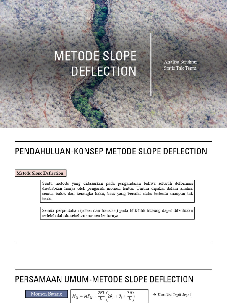 Metode Slope Deflection | PDF