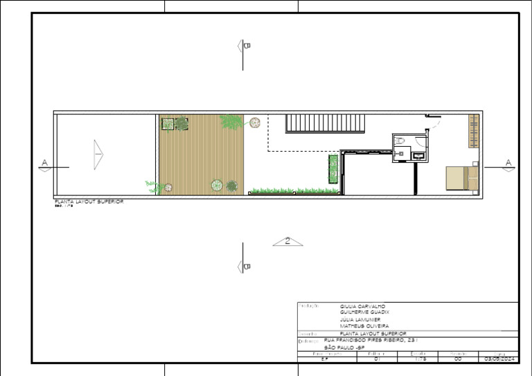 A1 - Praticas Profissionais - Casa Vila Matilde - Planta Layout 2-A3 | PDF