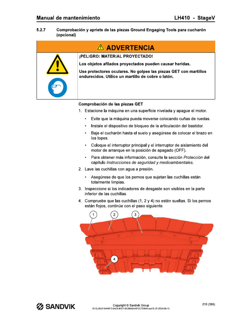 Comprobación Apriete GET Shark BP2 | PDF