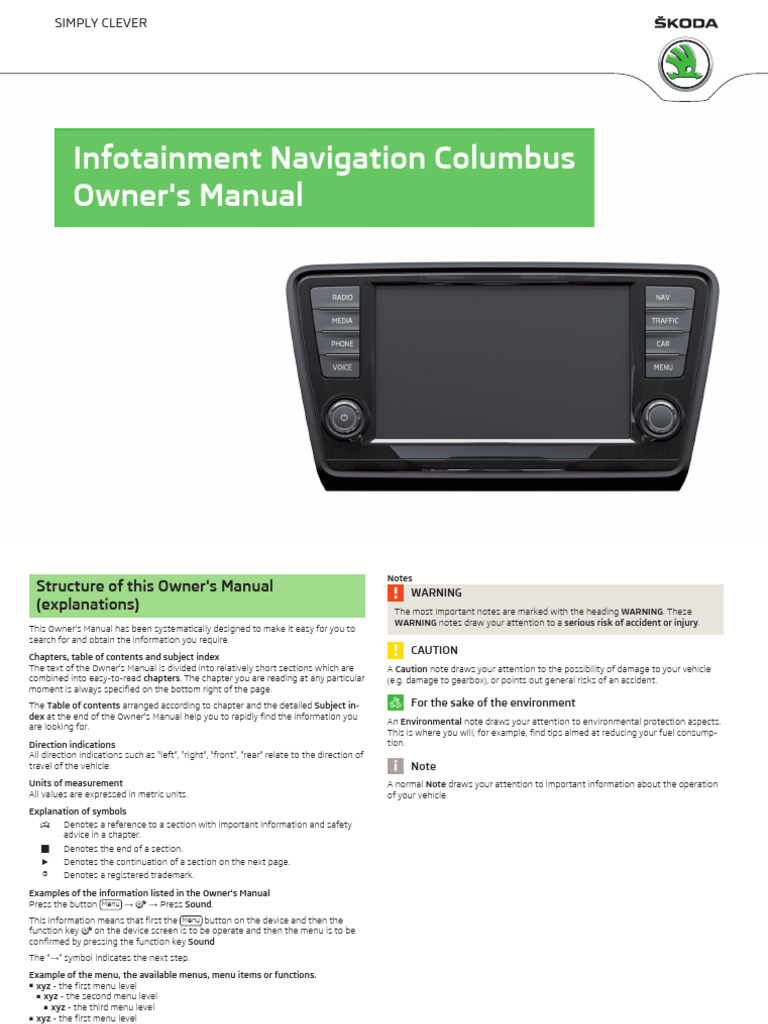 A7 Octavia Columbus InfotainmentNavigation | PDF | Menu (Computing) | Computer Keyboard