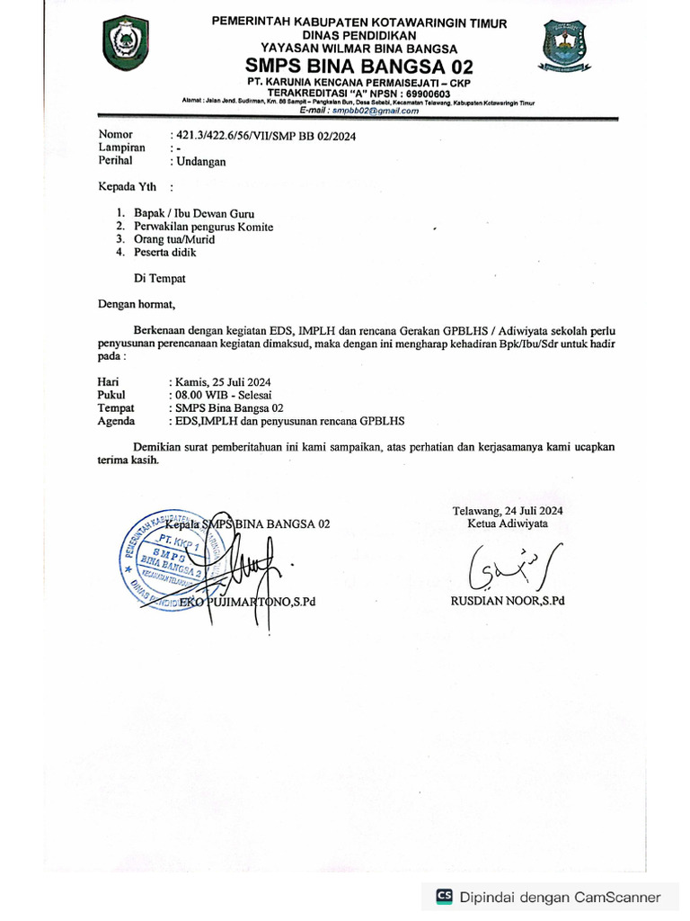 Undangan Eds, Impls, Dan Gpblhs | PDF