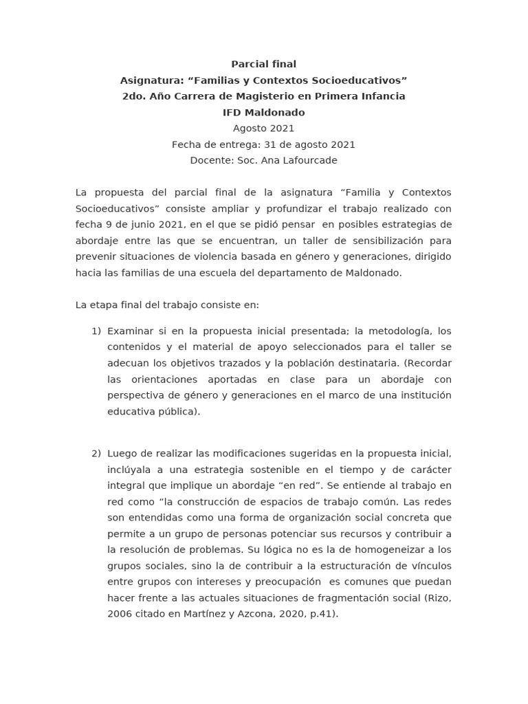 Parcial Final FC MPI 2021 | PDF