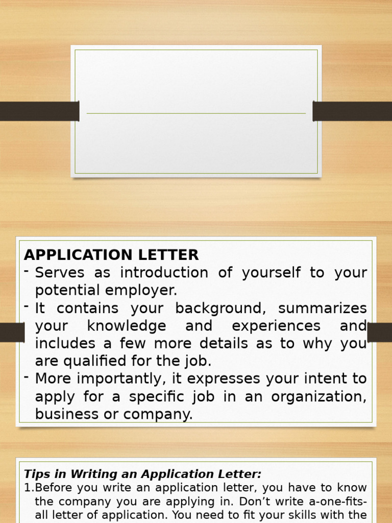 How to Write an Effective Application Letter | PDF | Paragraph