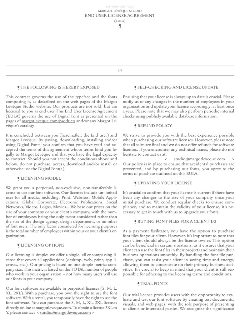 Eula ML Typefoundry 2024 | PDF