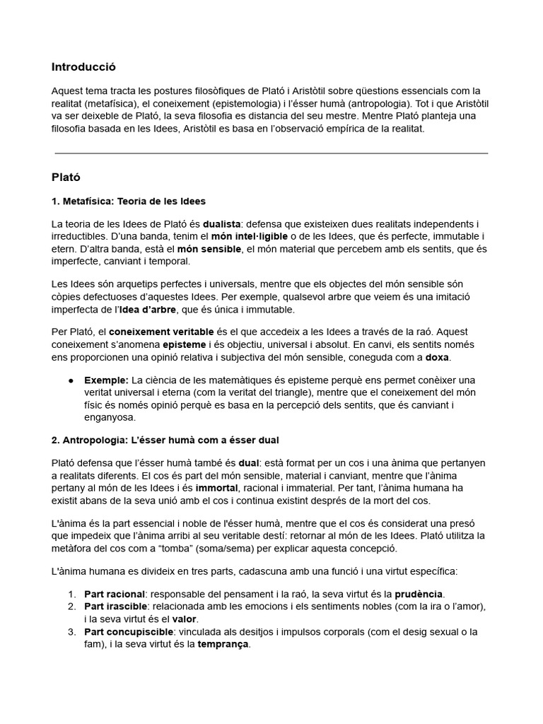 Resum SA3 Filosofia 2n BATX | PDF