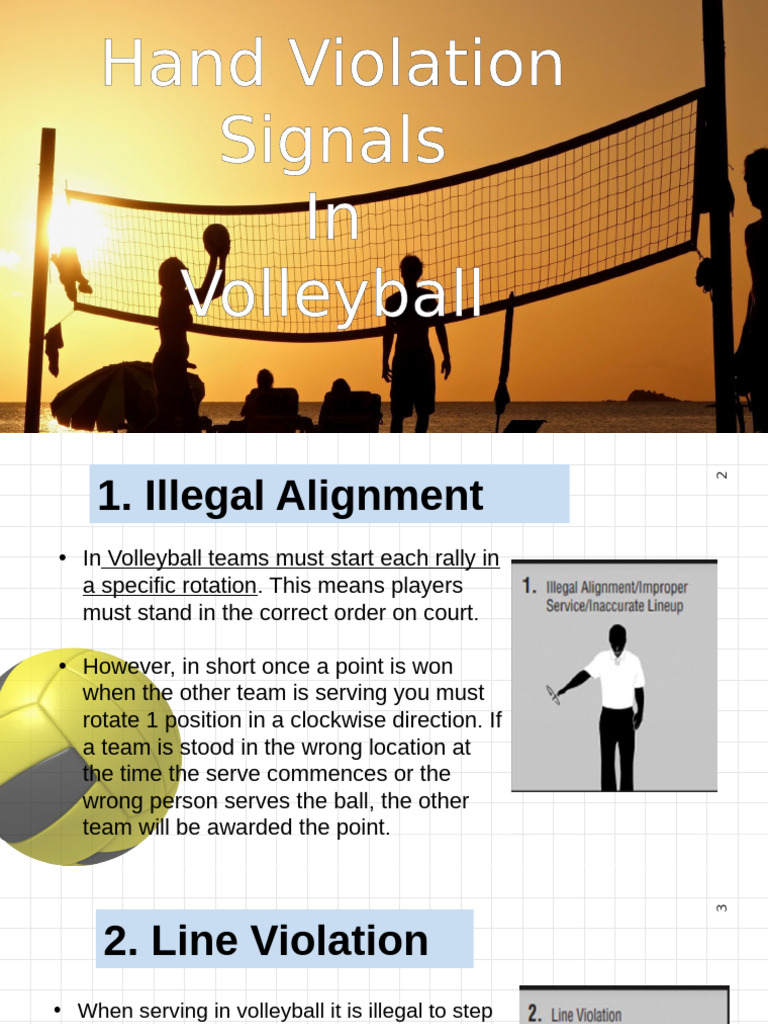Volleyball Hand Signal | PDF | Volleyball | Ball Games