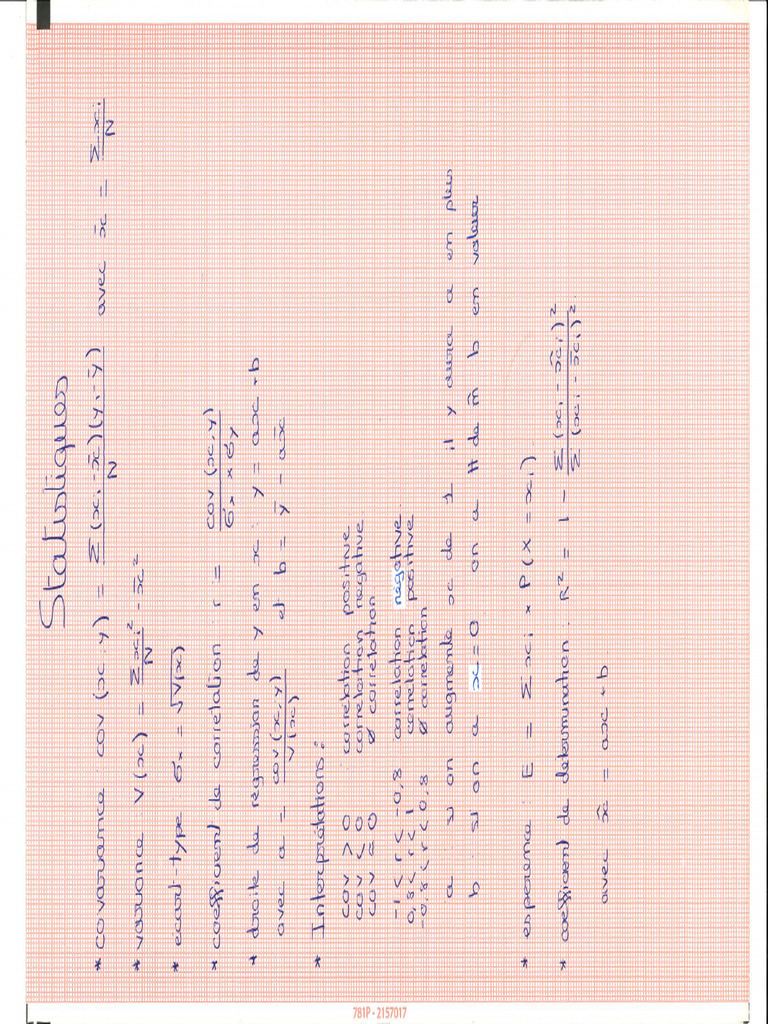 Fiche Formules Stat | PDF
