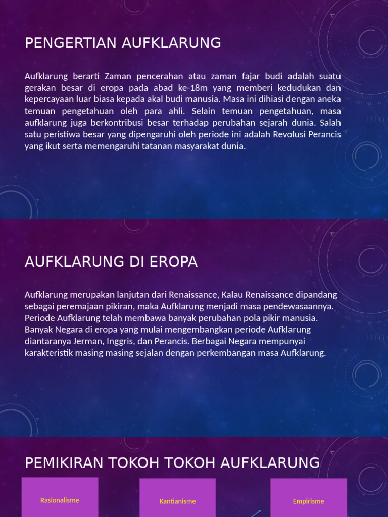 AUFKLARUNG Sejarah Peminatan | PDF