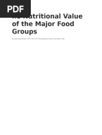 Food Groups and Nutrients Overview | PDF | Fat | Diet & Nutrition