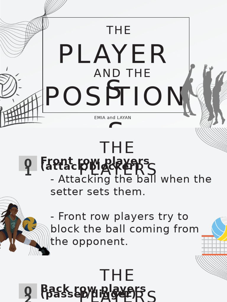 volleyball-Players-and-Positions | PDF | Volleyball | Olympic Sports