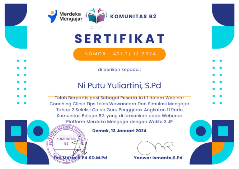 Coaching Clinik Tips Lolos CGP | PDF