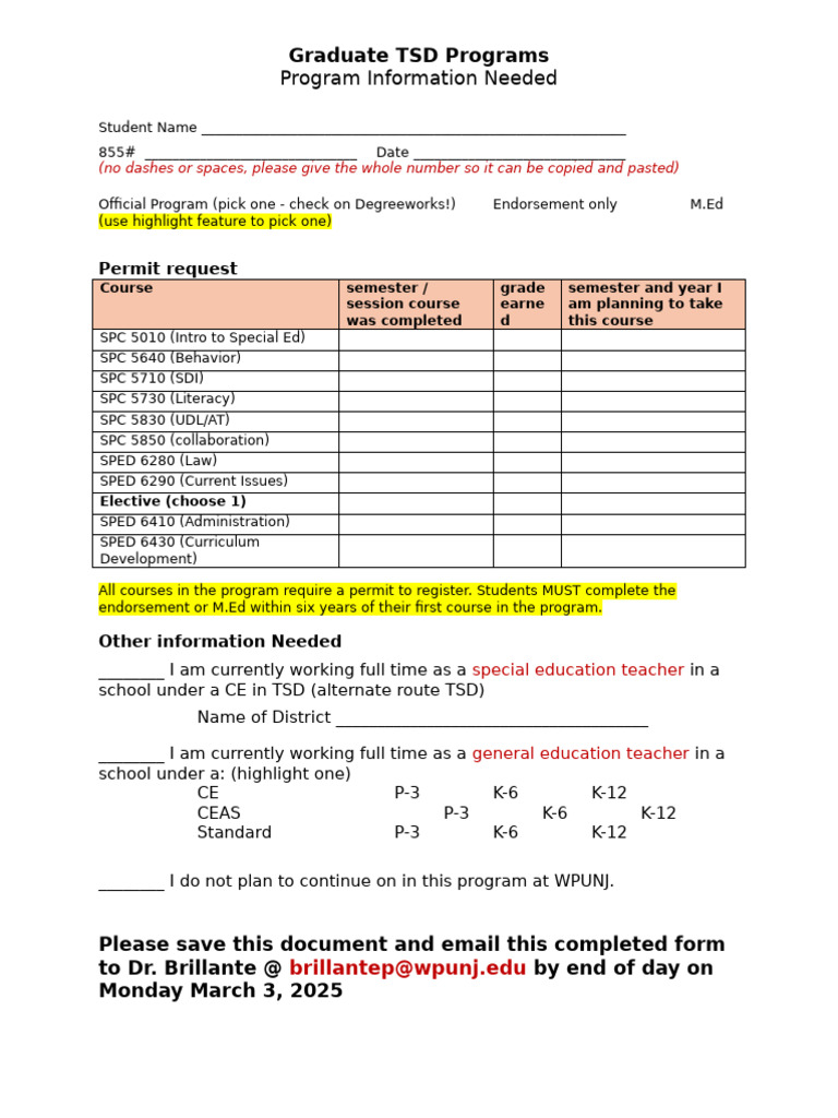 Graduate TSD application for permits (1) | PDF