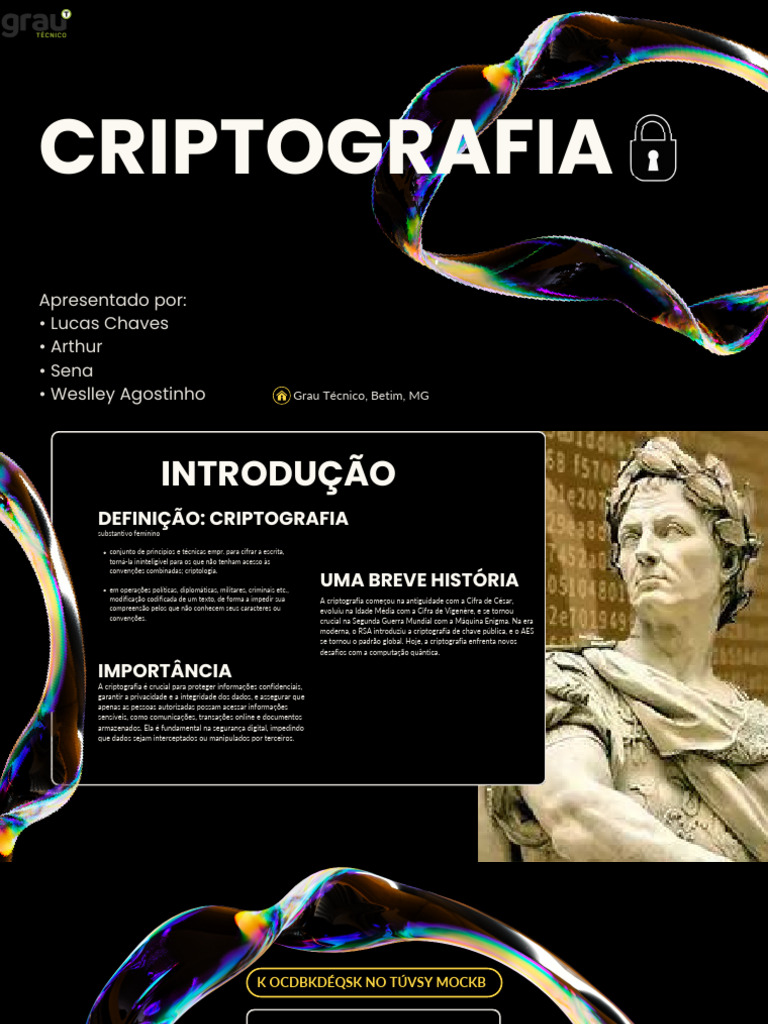 Trabalho sobre Criptografia | PDF | Criptografia | Criptografia de chave pública