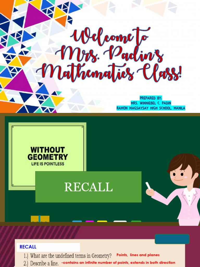 Q1_ Lesson 2 - Subsets of a Line | PDF | Line (Geometry) | Axiom