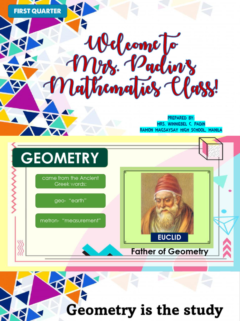 Q1 - Lesson 1 - Geometry - Undefined Terms, Points and Lines ...
