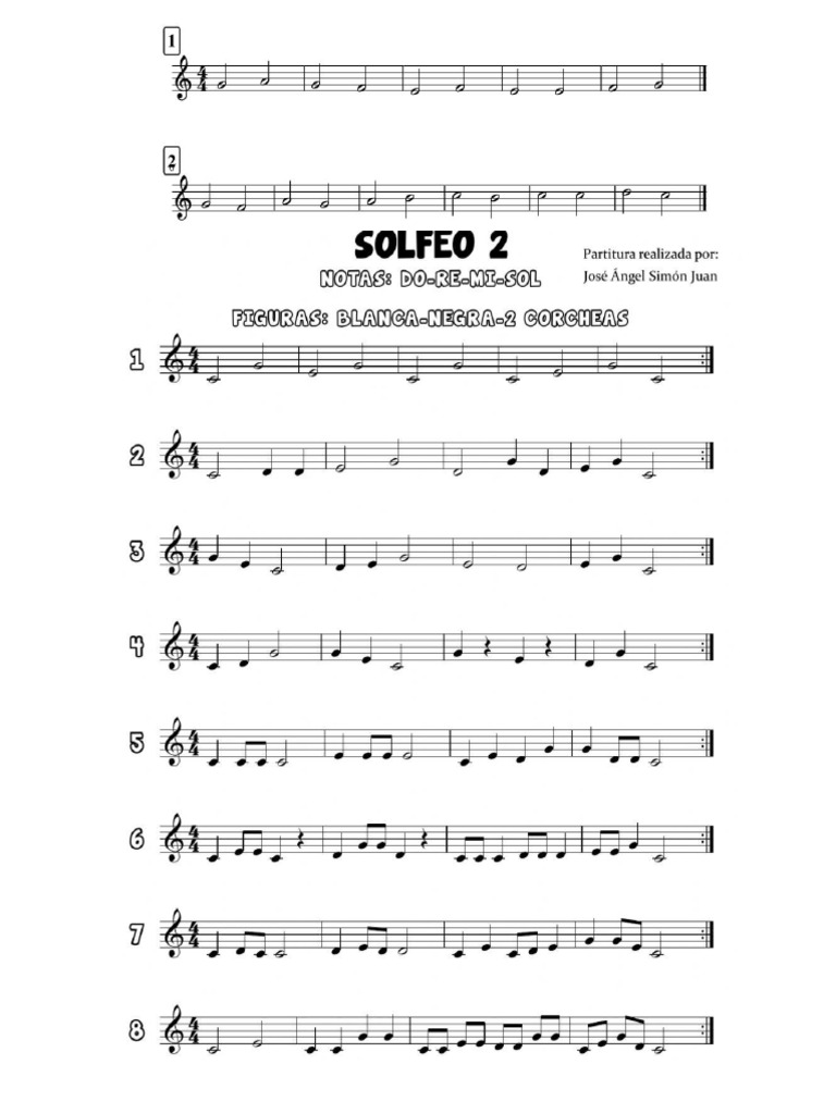 Solfeo para Principiantes | PDF