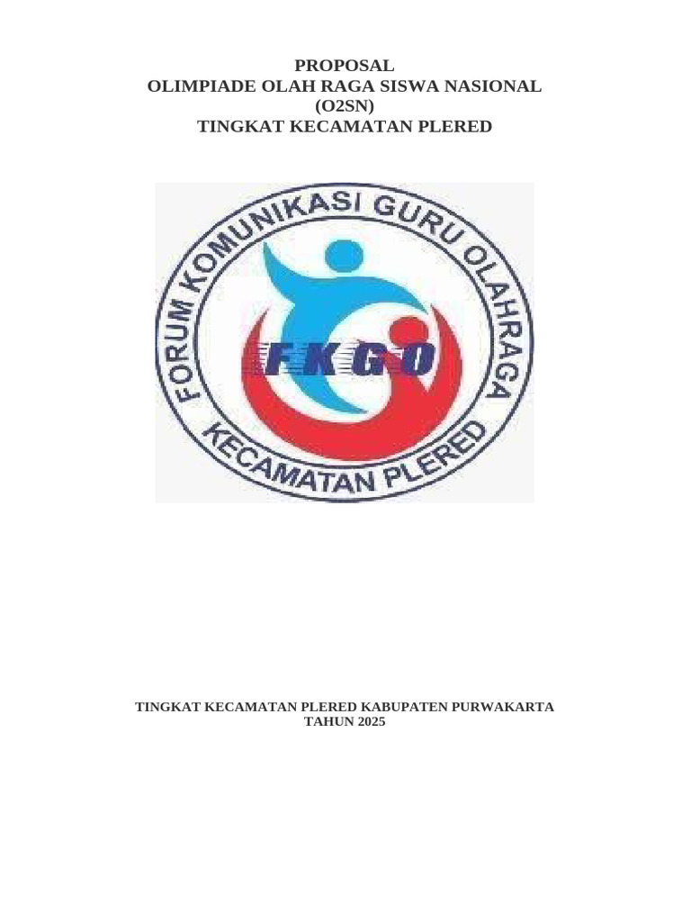 O2SN 2025: Proposal Kecamatan Plered | PDF