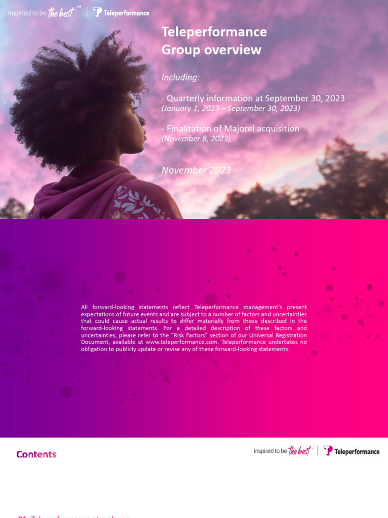 Teleperformance Presentation 9m 2023 Roadshow Vdef | PDF | Artificial ...