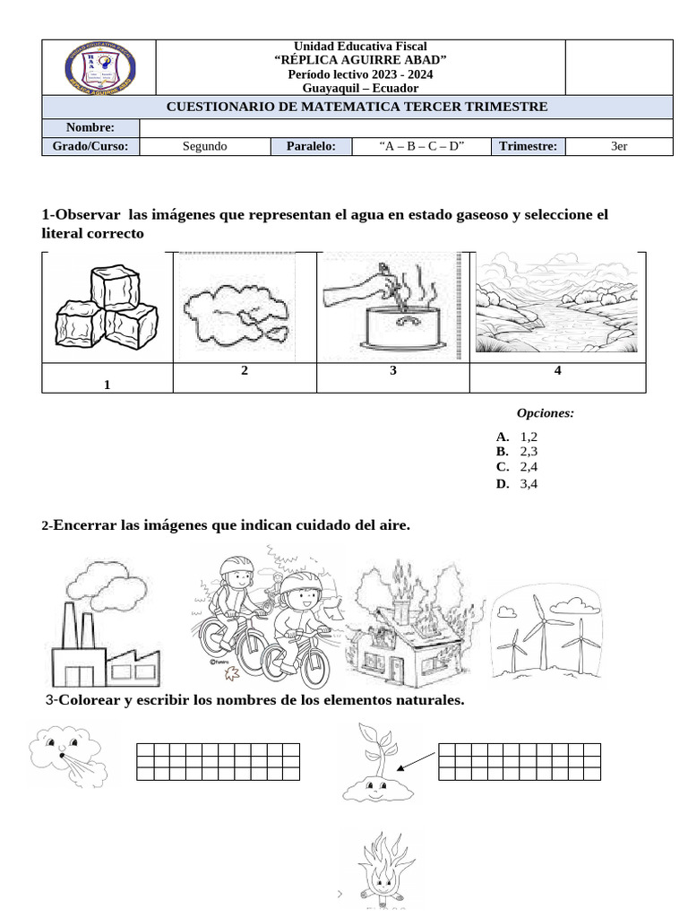 Vic 027 CCNN Cuestionario 3r Trimestre | PDF