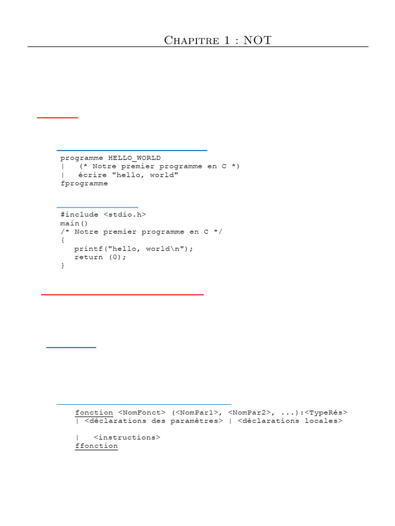 °COURS Programmation II ENSA KENITRA | PDF | Programmation | Programme informatique