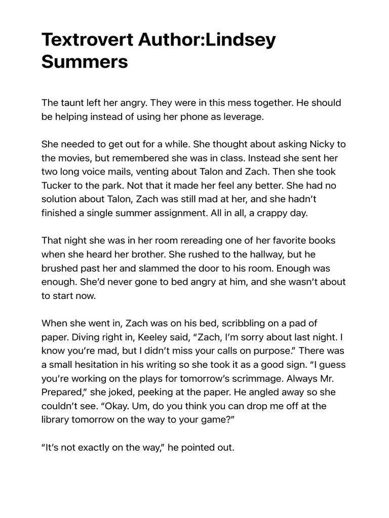 Textrovert by Lindsey Summers (Page - 5) - Online Free Fiction Reading | PDF
