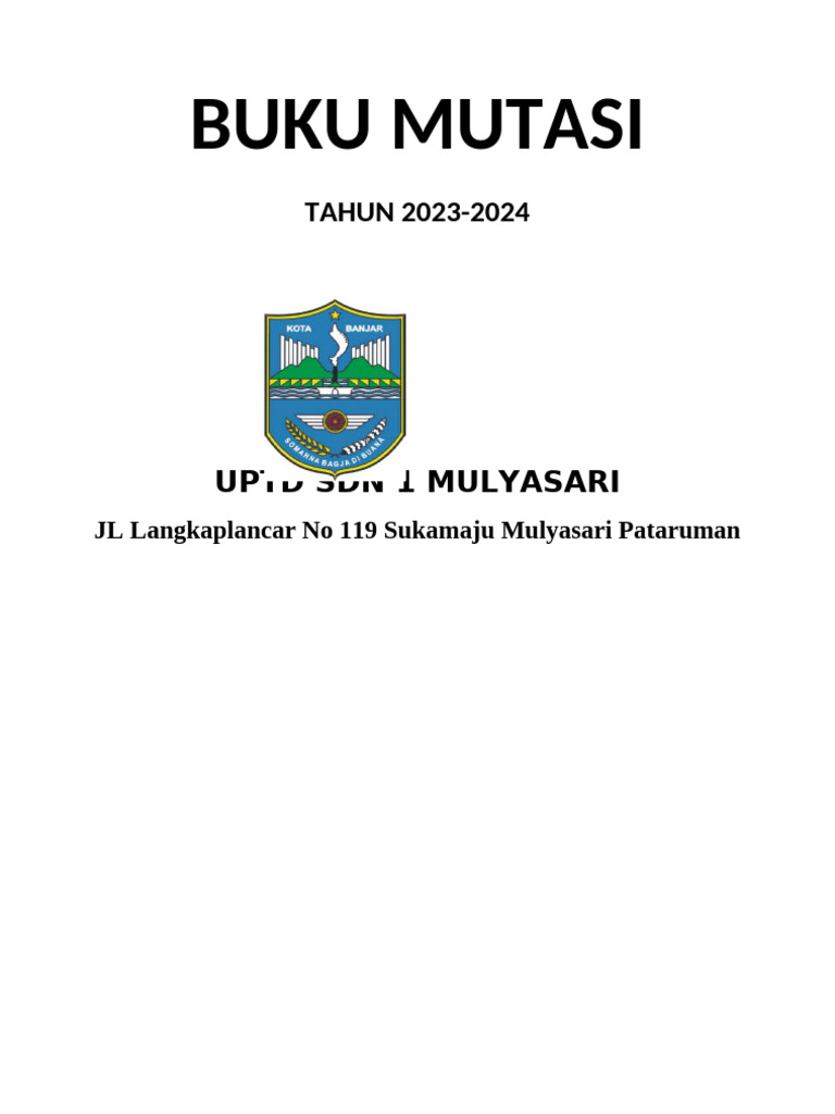 Buku Mutasi | PDF