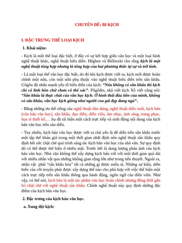 BI KỊCH | PDF