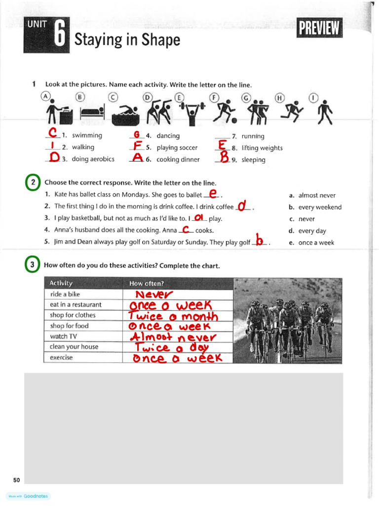 Top Notch 1 Workbook Exam Topics | PDF