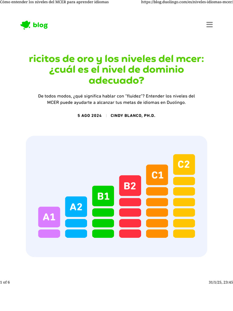 Niveles MCER de Inglés | PDF | Idioma en Inglés | Comunicación humana